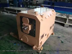High Torque 10000 Nm Twin Screw Extruder Gearbox with Output Speed 300-900rpm and Noise Level ≤60dB