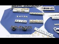 Custom Metal Letter Logo Plate for Handbag