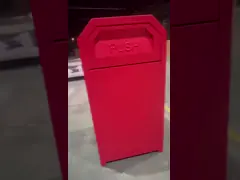 Contenedor de basura ecológico de acero inoxidable con tamaño y logotipo personalizados para uso comercial