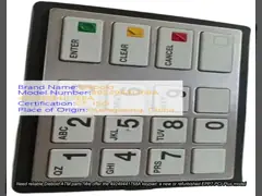 49249441768A 49-249441-768A Atm Parts Diebold Keypad EPP7 PCI-Plus LGE ST STL HTR ENG(US) ATM Spare Parts