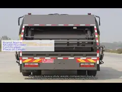 Heavy Duty Waste Compaction Truck for High-Density Garbage Loading and Eco-Friendly Transfer Station Transport