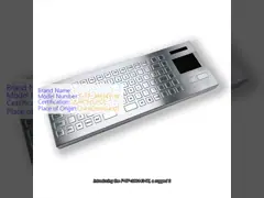 ワイヤレス 2.4G 産業用キーボード タッチパッド F-TP-386143-W 3500g 体重