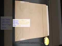 Self-Adhesive Brown Kraft Paper Square-Bottom Bags Eco-Friendly Recyclable Packaging for Gifts Documents Crafts