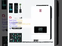 China 10200W Solar System Inverter 160A Solar Charge 360V DC Hybrid Solar Inverter for sale