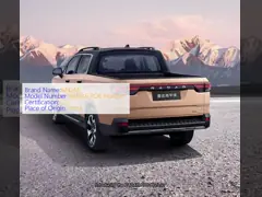 China Commercial Chinese Full Electric Pickup Car EV Fast Charging 4WD RADAR RD6 for sale