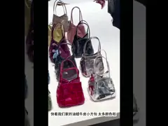 Top-Grain Oil-Waxed Cowhide Woven Small Square Bag genuine leather shoulder bag