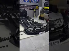 Mansor style dry carbon fiber body kit for Lamborghini urus front and rear bumper side skirt spoiler