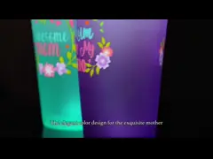 China Frosted Color Sprayed Mother's Day Cup With Decal Fired 500ml for sale