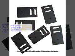 Aluminum CNC Milling Parts with Black Anodizing Surface Treatment 100% Inspection