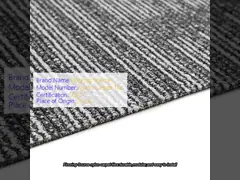Nylon Surface PVC Backing Modular Carpet Tiles 4.5mm Thickness