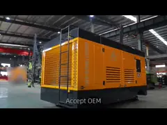 Screw Air Compressor Machine High Pressure Air Compressor Portable Diesel Air Compressor