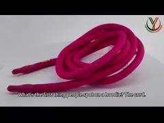 China Custom Logo Printed Polyester Hoodie Drawstring Cord Silicone Tips for sale