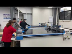 China IB-1613 CNC Rotary Cutter 1600x1300mm Working Area with 11kW Power for Automotive Fabric Cutting for sale