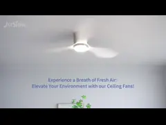 China 2 in 1 LED Ceiling Fan 48 Inch Plastic Blade Fan Light Silent Motor Ideal for Bedroom & Living Room for sale