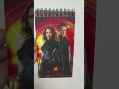 China Custom 2 Images Changing Business Card 3d Lenticular Post Card Lenticular Sheet Printing for sale