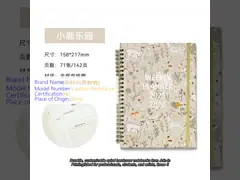 China Standard Size Spiral Hardcover Notebook Hardcover Cover Black Color Durable Material Spiral Binding Standard for sale