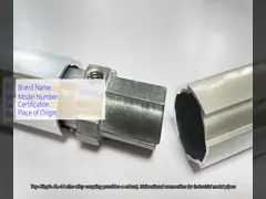 China Industrial Metal Pipe Coupling Bidirectional Connection Round Zinc Alloy AL-14 for sale