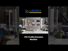PVC Profile Extrusion Machine With Punching Machine #machine #pvc #factory