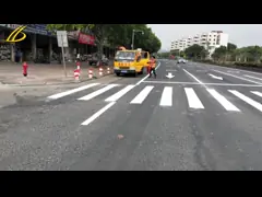 White thermoplastic powder road marking paint