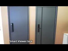 Qleung S958MAX Smart Door Lock with 21 Languages Facial Recognition Palm Fingerprint and Rechargeable Battery