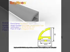 Tubo al neon in silicone a forma di ventaglio 16 * 16mm luce positiva IP67 impermeabile personalizzato