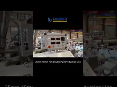 China Double Strands Plastic Pipe Extrusion Line , High Output PVC Pipe Production Line for sale