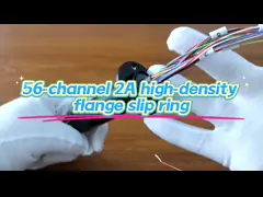 56-channel 2A Flange Slip Ring with Gold-Gold Contact for Precision Rotating Equipment