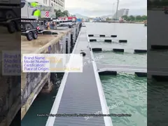 China Marine Floating Finger Dock Residential Floating Docks Aluminum Floating Fishing Piers for sale