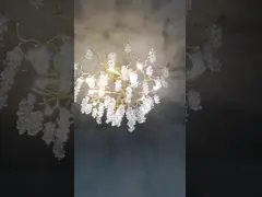 China G9 Petal Pendant Ceiling Light Multi Size Ceramic Flower Pendant Light 85V To 265V for sale