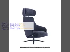 China Ergonomic Recliner Chair Fabric Upholstered Modern Lounge Seating Comfortable High Back DOHA for sale