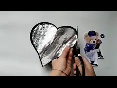 China Sublimation Sequin Patches Blanks Custom Sublimated Patches for sale