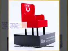 Custom Mini Red Sofa Shape  Acrylic Award Trophy For Furniture Theme Business Recognition or Celebration