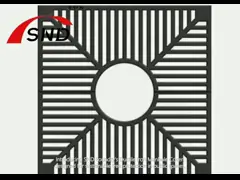 China Stainless Steel Tree Grates 600×600mm to 1200×1200mm with D400 E600 F900 Load Ratings for Urban Landscapes for sale