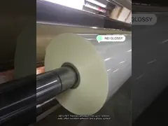 Width Up To 1650 Mm PET Thermal Lamination Film Glossy Polyethylene Terephthalate PET Film Offering Excellent Adhesion and Surface Gloss