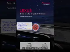 센터 스피커 / 중앙 스피커 / 센터 장착 계기판 / 차량 내 나침반 / 차량용 나침반 / 나침반 / 고도계 / 멀티 인포메이션 디스플레이(MID) 공장