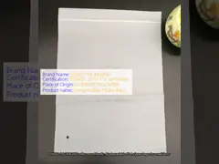 China Eco-Friendly PBAT+PLA Biodegradable Resealable Zipper Bag Compostable Strong Seal Storage For Small Item for sale