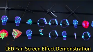 China 3D Holographic Fan with Indoor Use Android App Compatibility and Multiple Splicing Support for sale