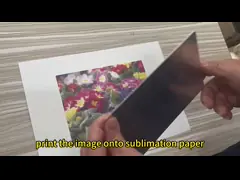 7inch 8inch Sublimation Aluminum Photo Frame Bamboo Base Blanks Custom Metal Picture Frames