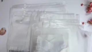 China Customized printed logo clothing packaging matte CPE zipper lock sandblasted self-sealing bag, for shoe and sock storage for sale