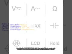 2000년은 자동차 범위 200A 2000uF 디지탈 클램프 미터를 계산합니다