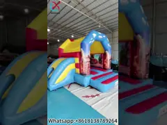 View Inflatable Castle Fire Brigade Bouncy Castle With Slide Bouncy Castle For Sale Demo