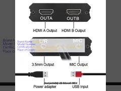 China Non-Shielded USB 3.0 Dual HDMI x2 Output Audio Convertor Converter for Laptop Monitor for sale