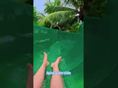 China Water Park Equipment Game Park Playing Equipment Swimming Pool Fiberglass Spiral Slide Supplies for sale