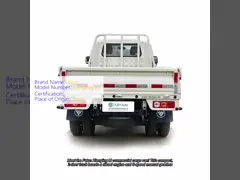China Diesel Gasoline Commercial Cargo Van Foton Electric Truck Xiangling M for sale