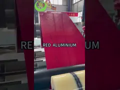 RED prepainted aluminum coil