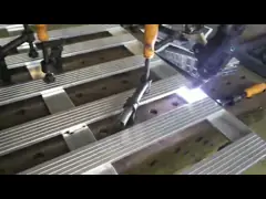 Estación robótica auto de los sistemas de la soldadura para la bandeja de aluminio/la soldadura de aluminio de la plataforma