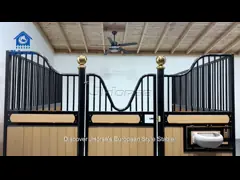 See Why Choose 3m 3.6m European Horse Stalls With Yoke Stable Front Panel E-06