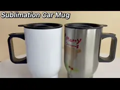 Blank Stainless Steel Sublimation Car Cup Vacuum Insulated Travel Sublimation Car Mug With Handle