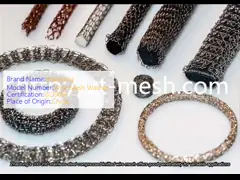 100-200 Model Stainless Steel Compressed Knittted Wire Mesh With Good Penetrability