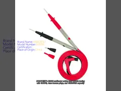 Accesorios del multímetro de los cables del multímetro 1000V de 18AWG 4m m